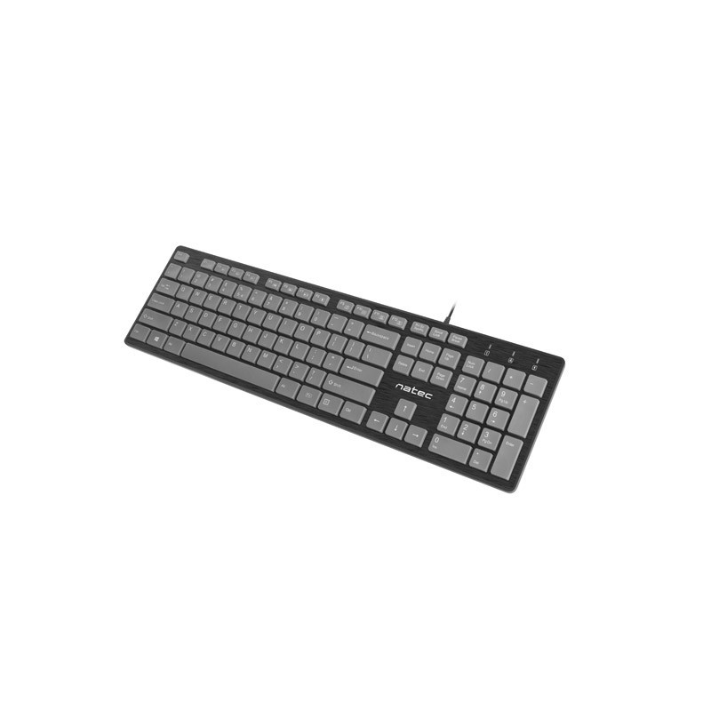Multimedia keyboard SLIM DISCUS black and gray US Natec - Kamami on ...