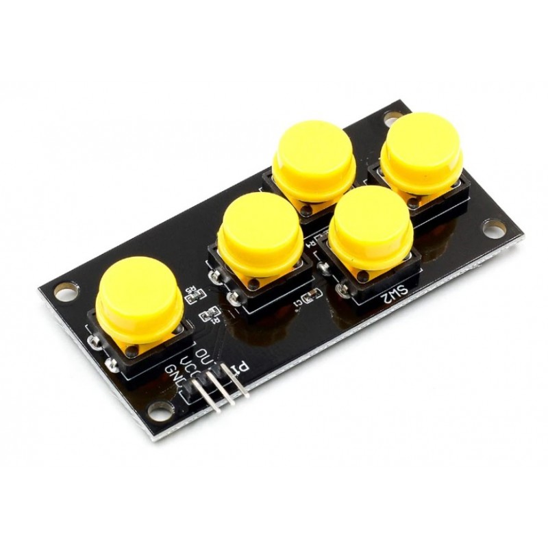 Keyboard module with 5 buttons - Kamami on-line store