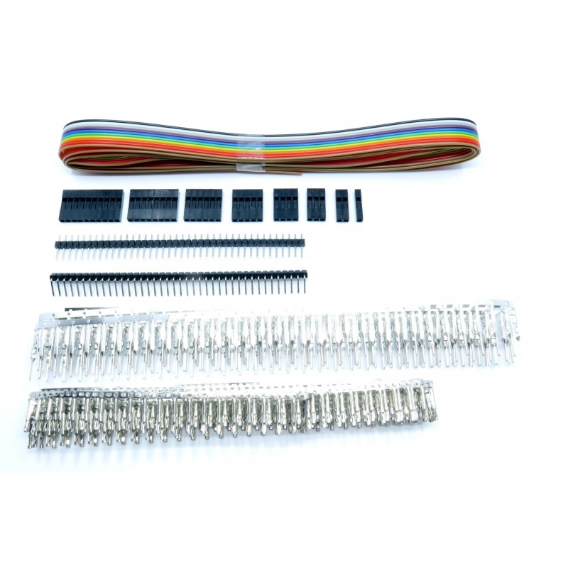A set of goldpin connectors and contacts 2.54mm - 1550 pcs. - Kamami on ...