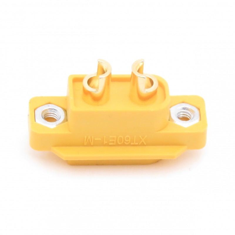 XT60E-M - high-current connector (plug with mounting holes) - Kamami on ...