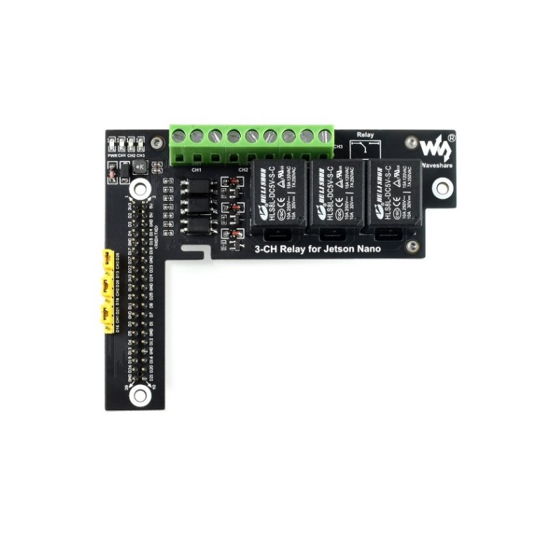 3-channel relay module for Jetson Nano - Waveshare 19075 - Kamami on ...