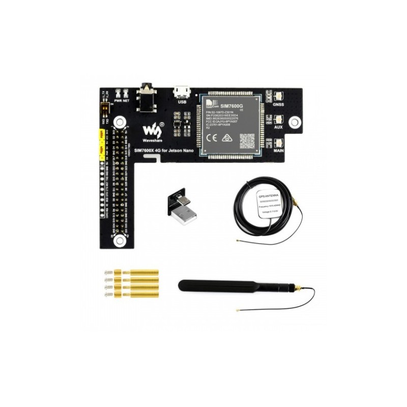 SIM7600G-H Module 4G HAT for Jetson Nano - Waveshare 17729 - Kamami on ...