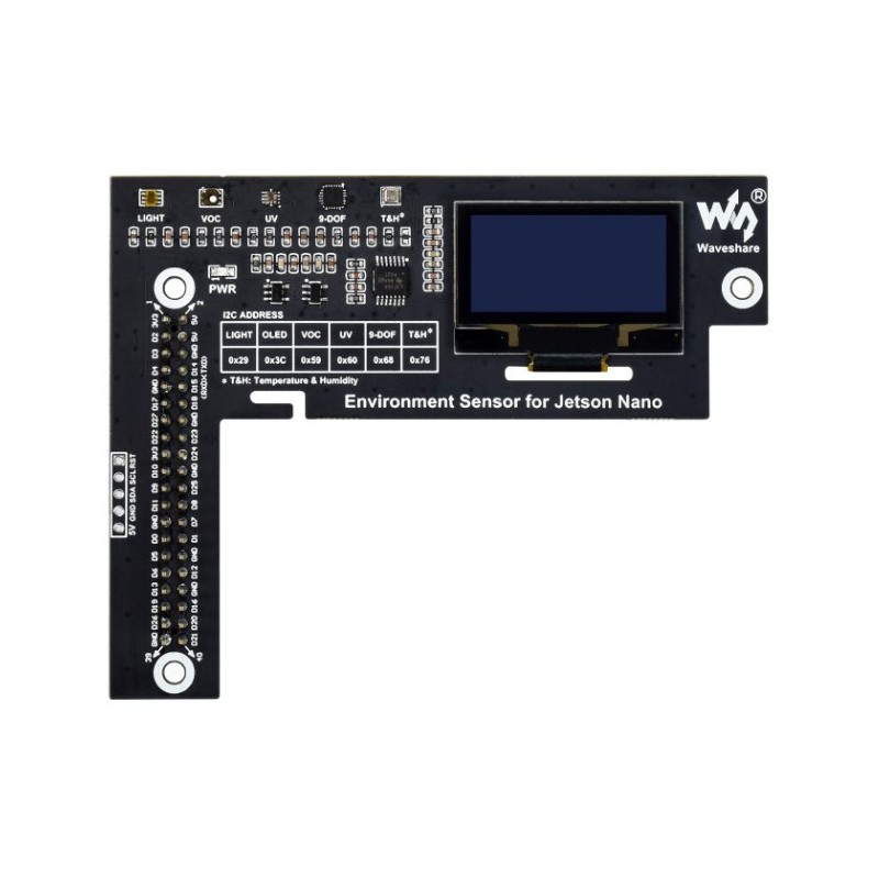 Environment Sensor module for Jetson Nano - Waveshare 19486 - Kamami on ...