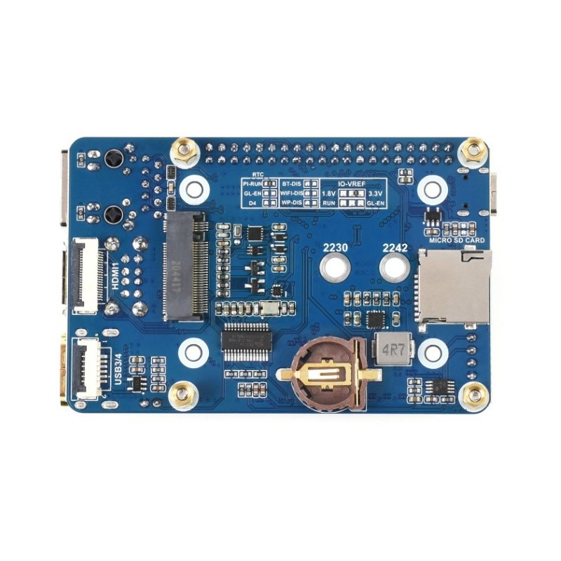 Baseboard CM4-IO-BASE-B for Raspberry Pi CM4 - Waveshare 19602 - Kamami ...