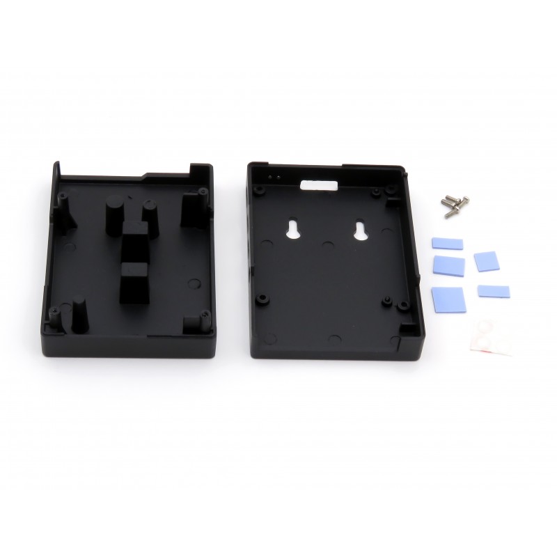 Aluminum case for Raspberry Pi 4 model B (black) - Kamami on-line store