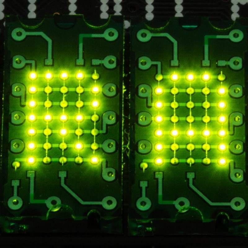 LED Dot Matrix Breakout - module with two 5x7 LED matrix displays ...
