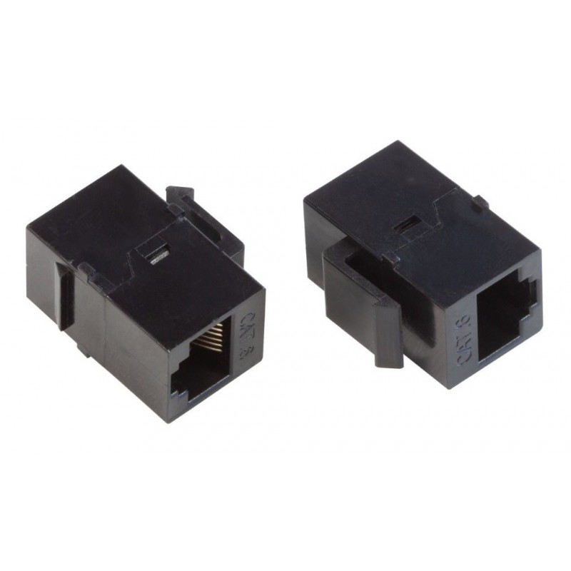 RJ45 Keystone Jack - adapter RJ45 do szyny montażowej 1U Rack - 4 szt ...