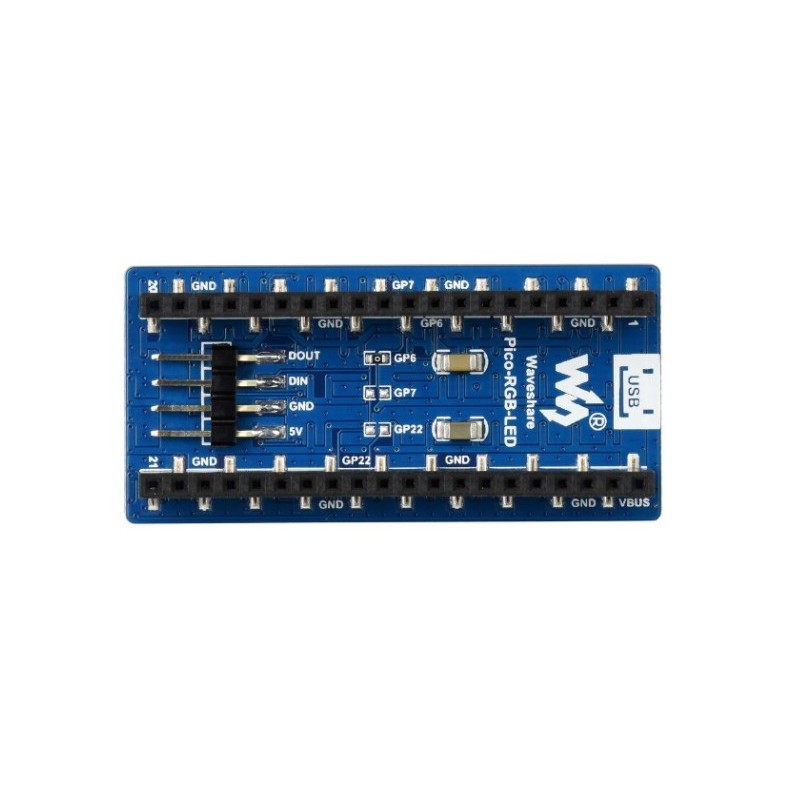 LED matrix module 16x10 Pico-RGB-LED for Raspberry Pi Pico - Waveshare ...