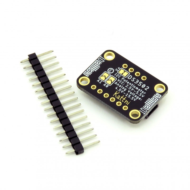 STEMMA QT DS3502 I2C Digital 10K Potentiometer - moduł z potencjometrem ...