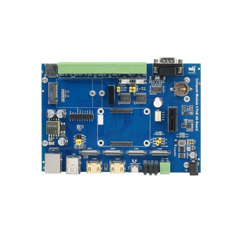 Compute Module 4 PoE 4G Board for Raspberry Pi CM4 - Waveshare 20535 ...