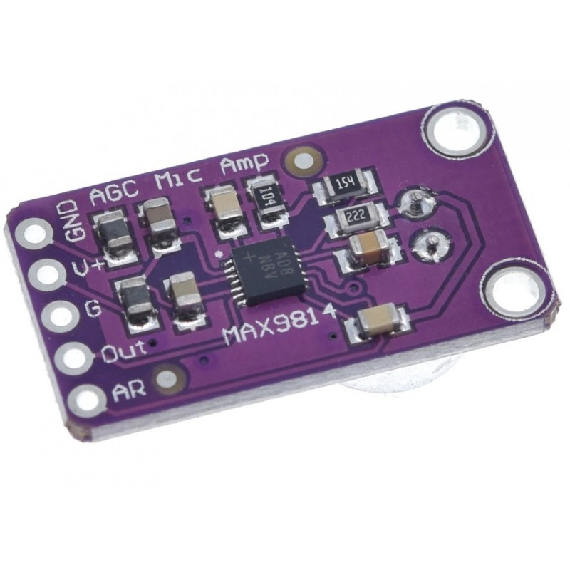 Module with electret microphone and amplifier - Kamami on-line store