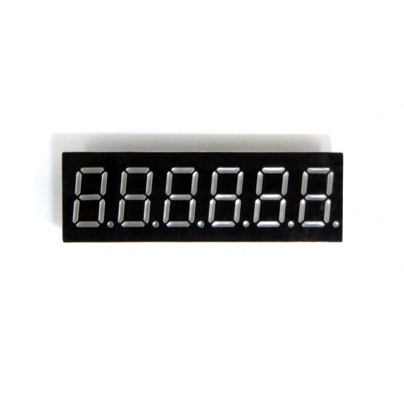 3661BS - 7-segment LED display, 6 digits, red - Kamami on-line store