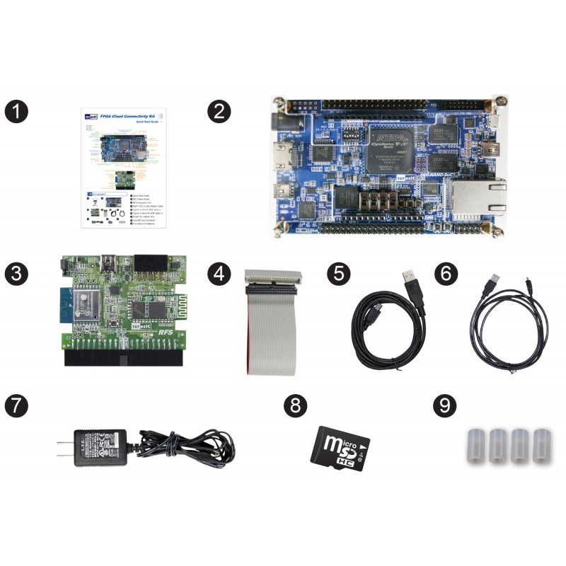 FPGA Cloud Connectivity Kit - set with TerasIC DE10-Nano and WiFi ...