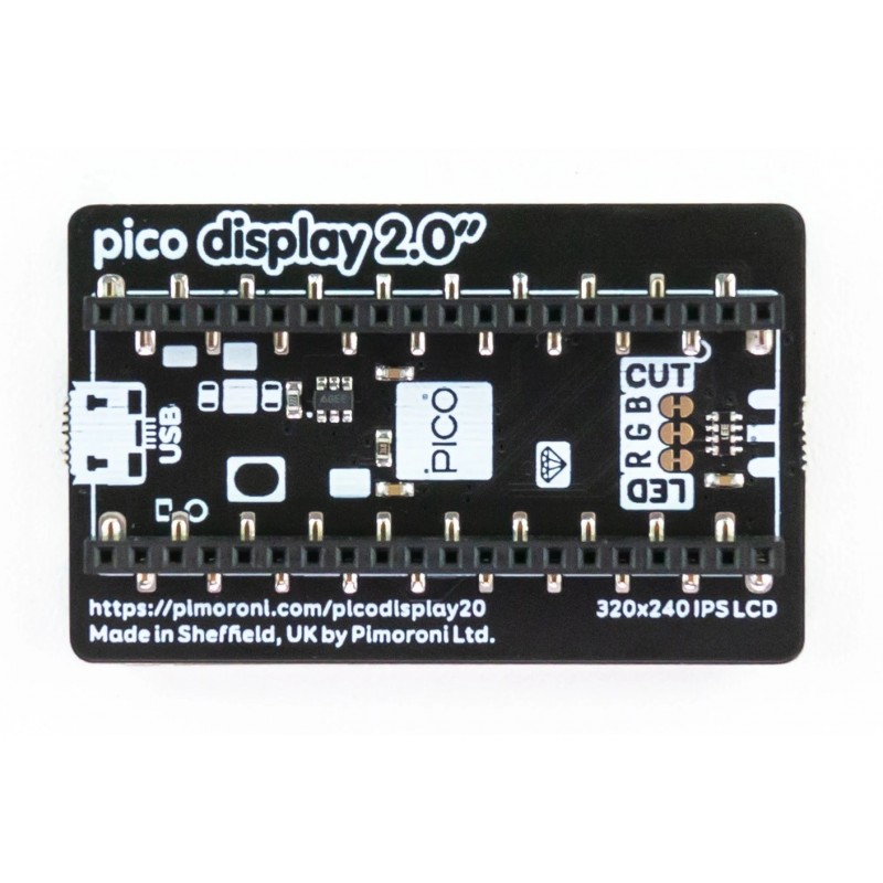 Pico Display Pack 2.0 - module with IPS 2" 320x240 LCD display for Raspberry Pi Pico - Kamami on ...