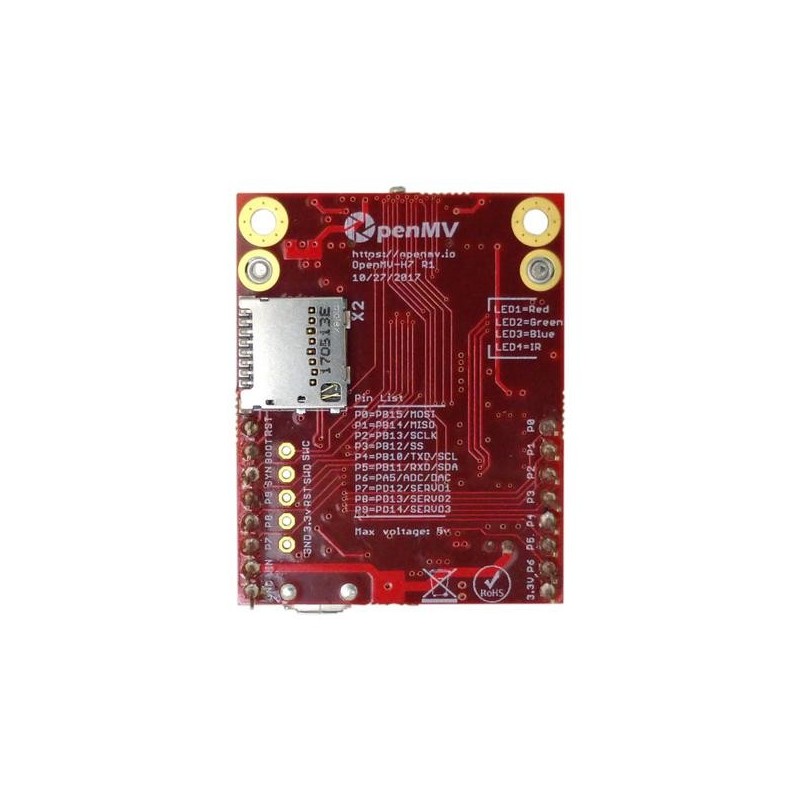OpenMV Cam H7 R2 - moduł z mikrokontrolerem STM32H7 i kamerą MT9M114 ...