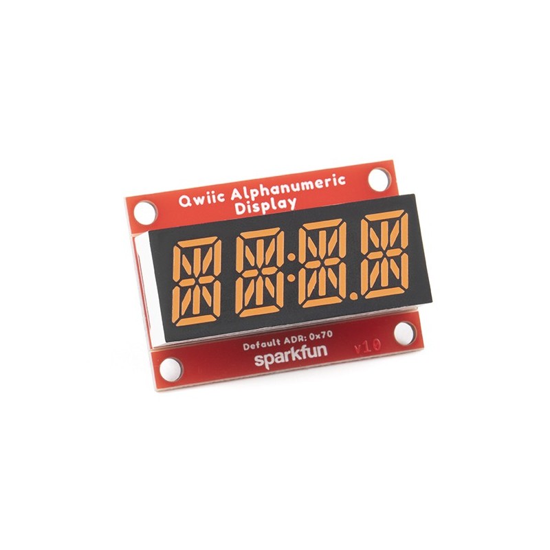 Qwiic Alphanumeric Display - module with a 4-element 14-segment display ...