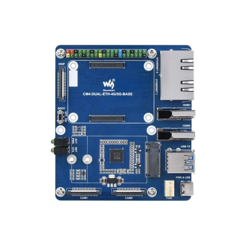 CM4-DUAL-ETH-4G/5G-BASE baseboard for Raspberry Pi CM4 modules ...