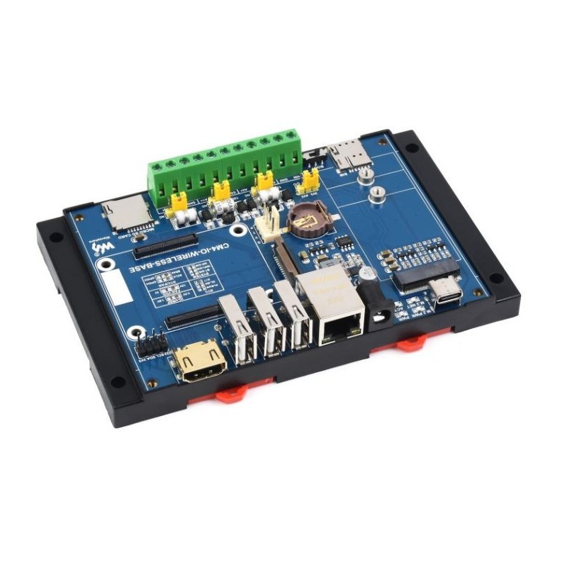 CM4-IO-WIRELESS-BASE baseboard for Raspberry Pi CM4 - Waveshare 20970 ...