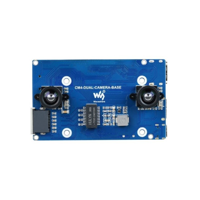 CM4-DUAL-CAMERA-BASE-Acce-A baseboard with cameras for Raspberry Pi CM4 ...