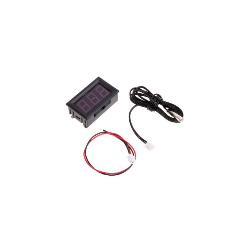 Panel thermometer 12V with LED display (red) - Kamami on-line store