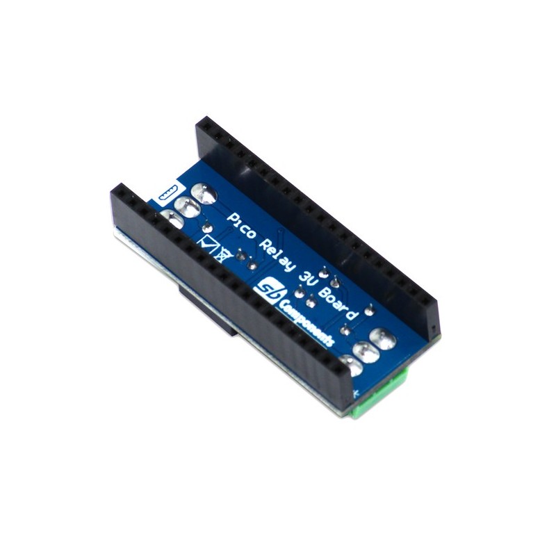 Pico 3V Relay HAT - 2-channel module with relays for Raspberry Pi Pico ...