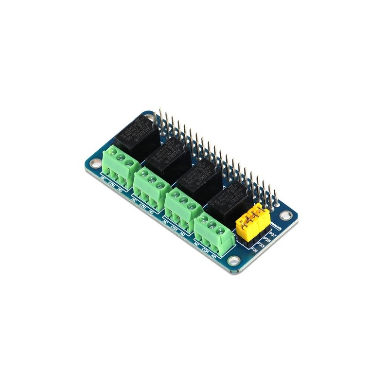Relay 4 Zero - 4-channel module with relays for Raspberry Pi - Kamami ...