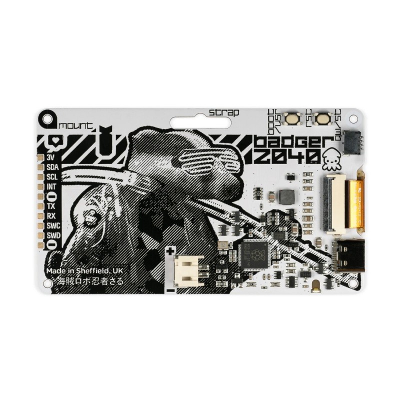Badger 2040 - module with ePaper display and RP2040 microcontroller ...