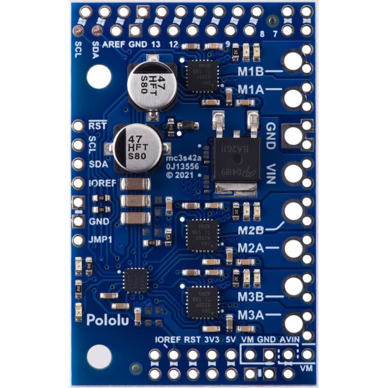 Motoron M3S256 Triple Motor Controller Shield - 3-channel DC motor ...