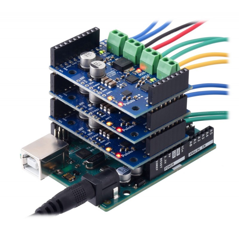 Motoron M3S256 Triple Motor Controller Shield - 3-channel DC motor ...