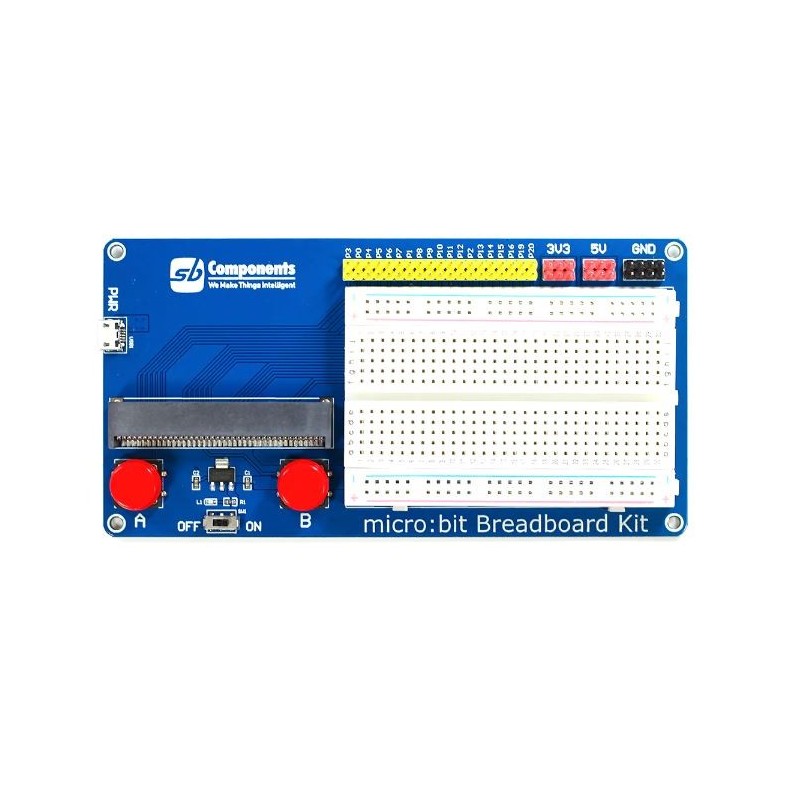 micro:bit Breadboard Kit - prototyping kit for micro:bit - Kamami on ...