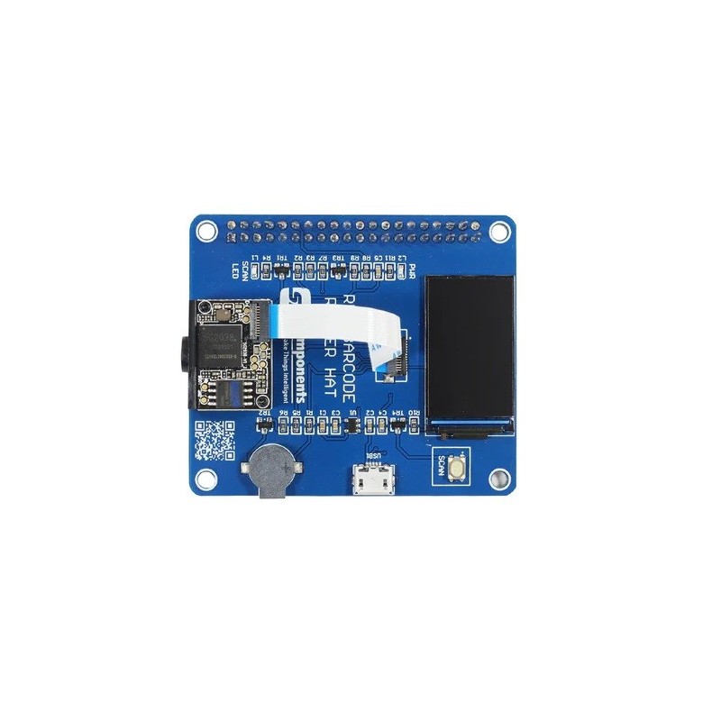 Barcode HAT - module with barcode scanner for Raspberry Pi - Kamami on ...