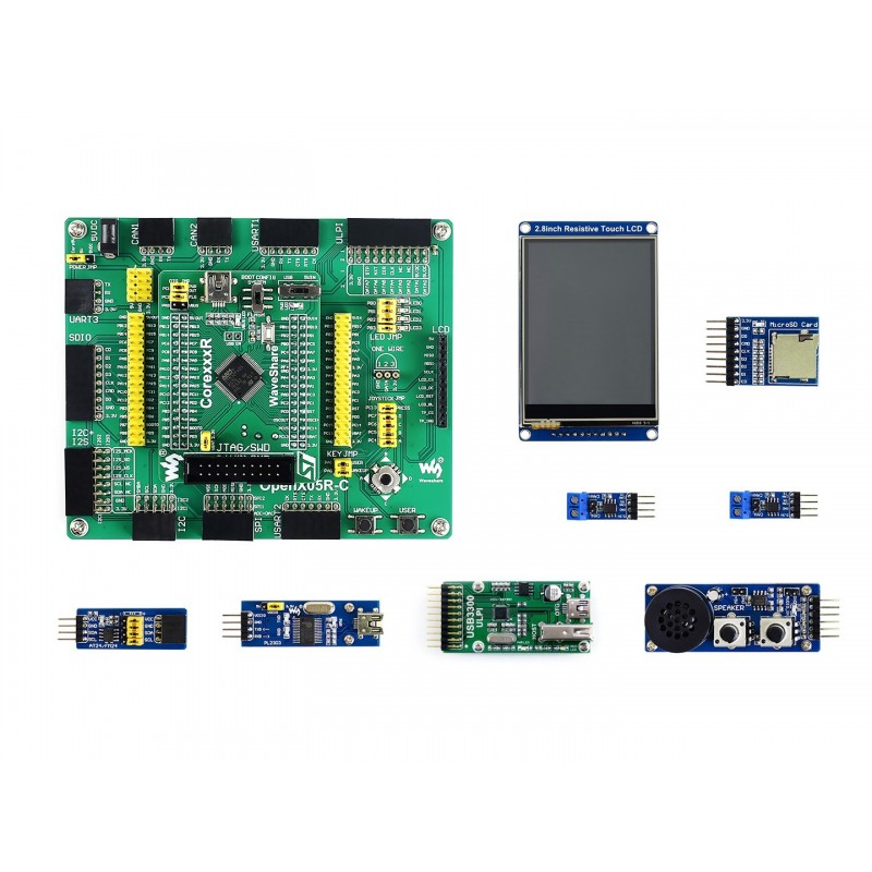 Open405R-C Package A with STM32F405RGT6 and accessories - Waveshare 8382 - Kamami on-line store