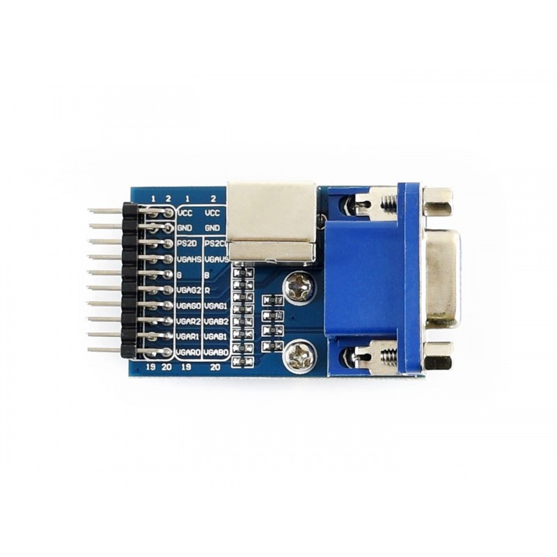 VGA PS2 Board - module with VGA and PS2 connectors - Kamami on-line store