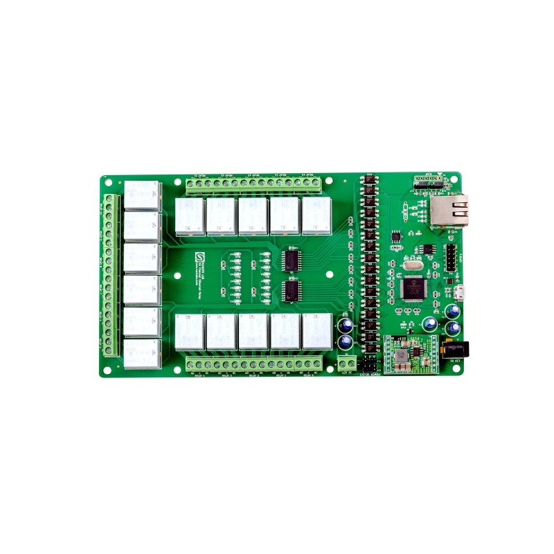 16 Channel Ethernet Relay Module - module with 16 12V relays and ...