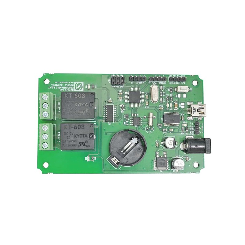 2 Channel Programmable Relay Module - programmable module with 2 relays ...