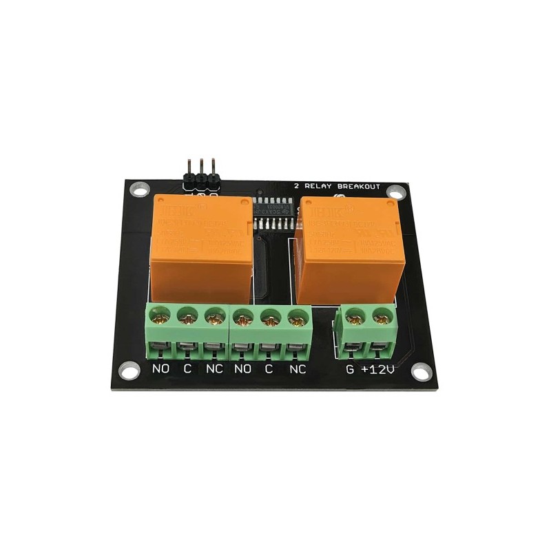 2 Channel Relay Controller Board - module with 2 relays - Kamami on ...