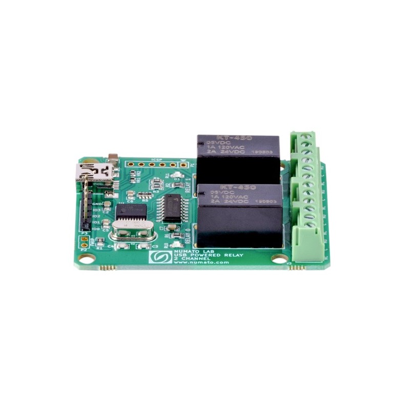 2 Channel USB Powered Relay Module - a module with 2 relays and a USB interface - Kamami on-line ...