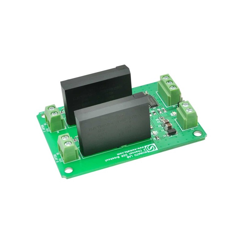 2 Channel Solid State Relay Controller Board - module with 2 SSR AC ...