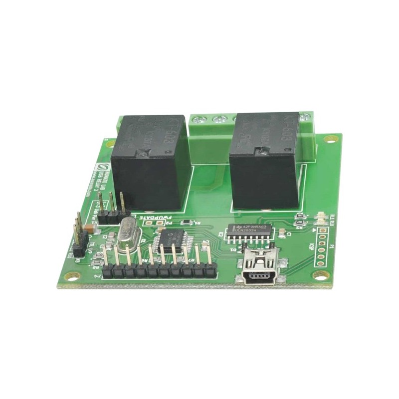 2 Channel USB Relay Module - moduł z 2 przekaźnikami i interfejsem USB ...