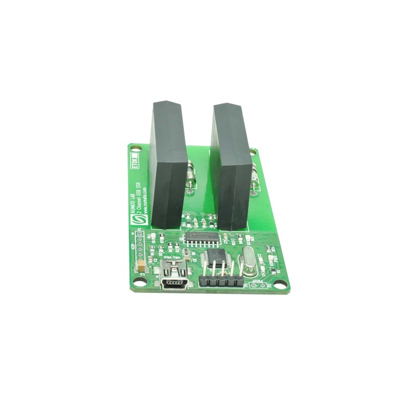 2 Channel USB Solid State Relay Module - a module with 2 SSR DC relays ...