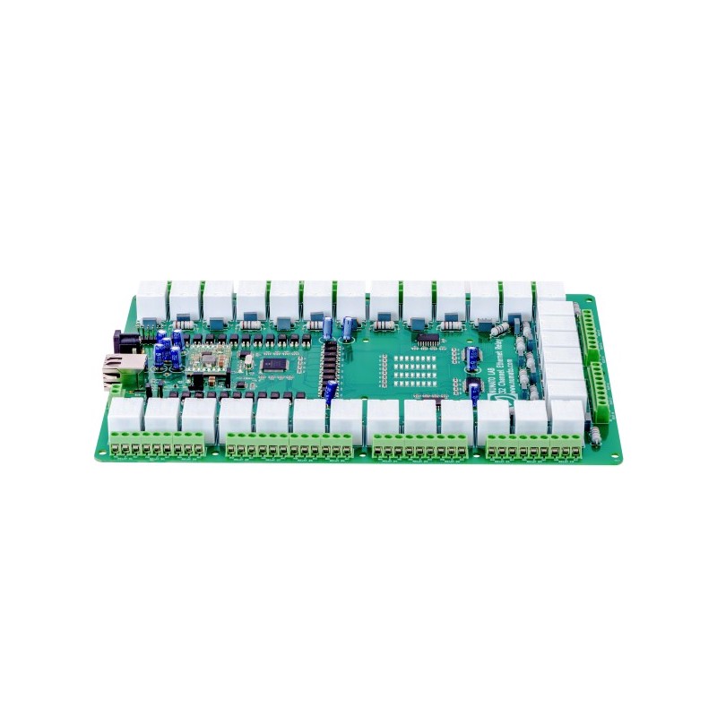 32 Channel Ethernet Relay Module - moduł z 32 przekaźnikami 12V i ...