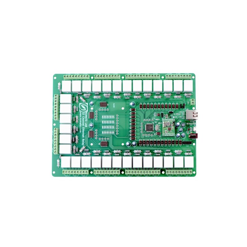 32 Channel Ethernet Relay Module - module with 32 24V relays and ...
