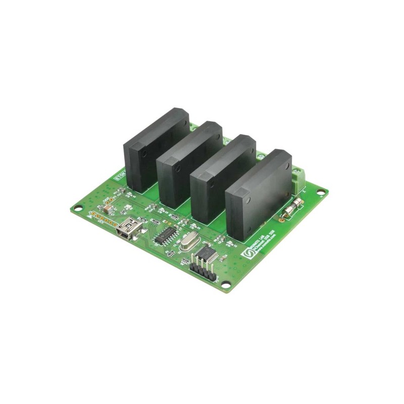 4 Channel USB Solid State Relay Module - moduł z 4 przekaźnikami SSR DC ...