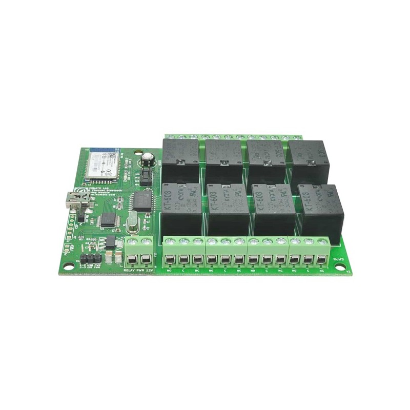 8 Channel Bluetooth Relay Module - module with 8 12V relays and ...