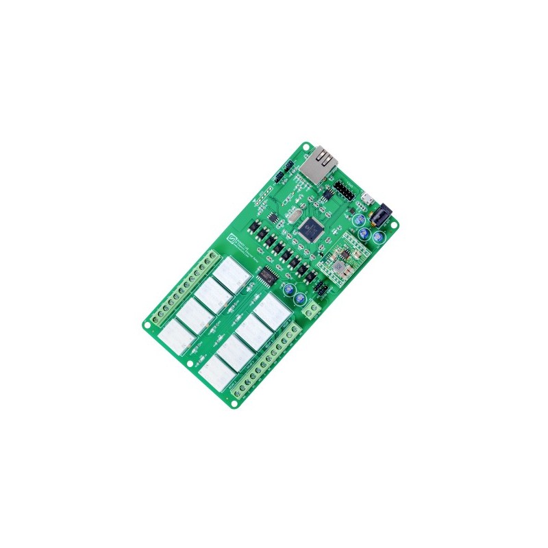 8 Channel Ethernet Relay Module - module with 8 12V relays and Ethernet ...