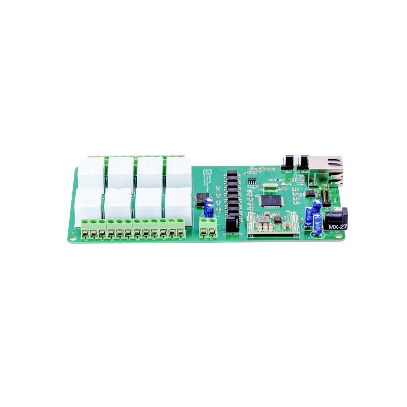 8 Channel Ethernet Relay Module - moduł z 8 przekaźnikami 12V i ...