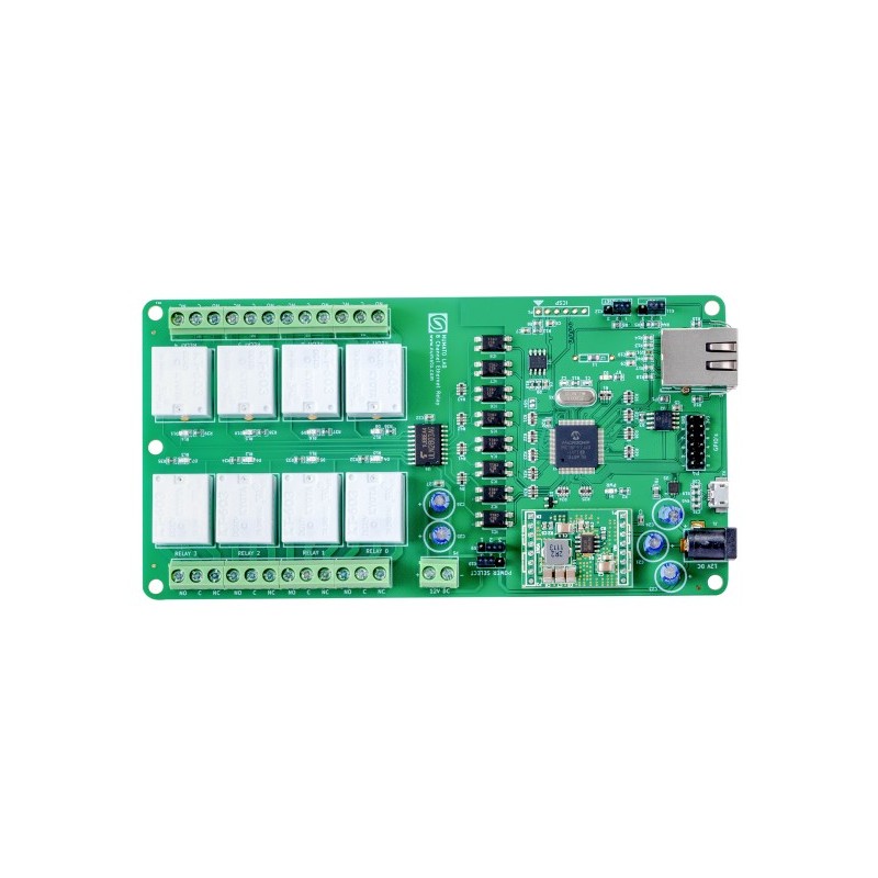 8 Channel Ethernet Relay Module - module with 8 12V relays and Ethernet ...