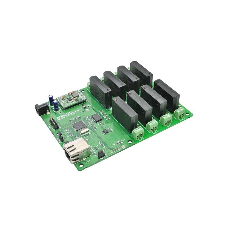 8 Channel Ethernet Solid State Relay Module - module with 8 SSR AC ...
