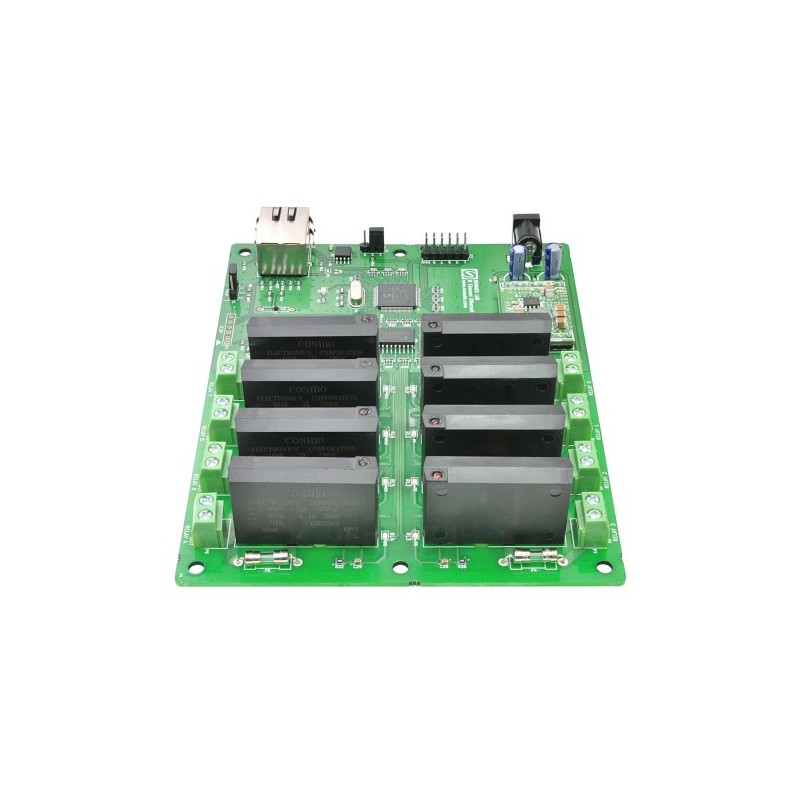 8 Channel Ethernet Solid State Relay Module - module with 8 SSR AC ...