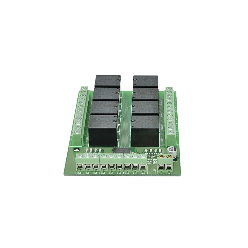 8 Channel Relay Controller Board - module with 8 relays - Kamami on ...